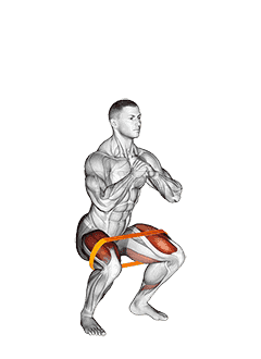 Resistance Band Adduction Split Squat - Video Guide | Lyfta