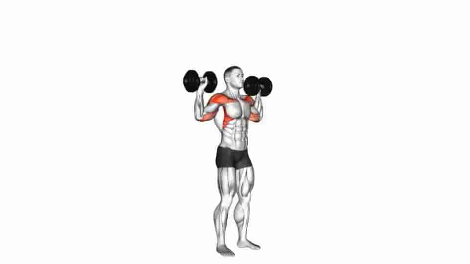 Dumbbell Standing Overhead Press - Video Guide | Lyfta