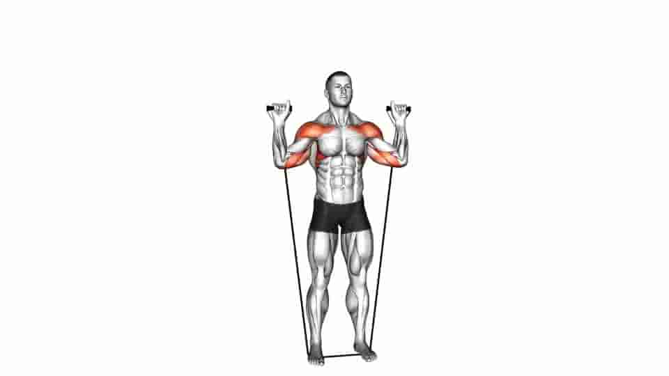 Band Behind Neck Shoulder Press - Video Guide | Lyfta
