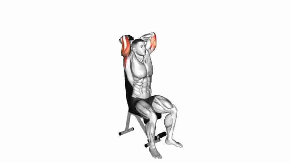 Dumbbell Seated Triceps Extension - Video Guide | Lyfta