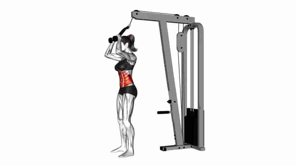 Cable Standing Crunch - Video Guide | Lyfta