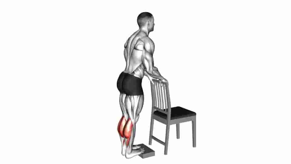 Calf Raise from Deficit with Chair Supported - Video Guide | Lyfta