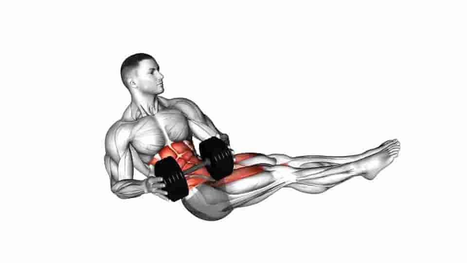 Dumbbell Straight Leg Russian Twist - Video Guide | Lyfta