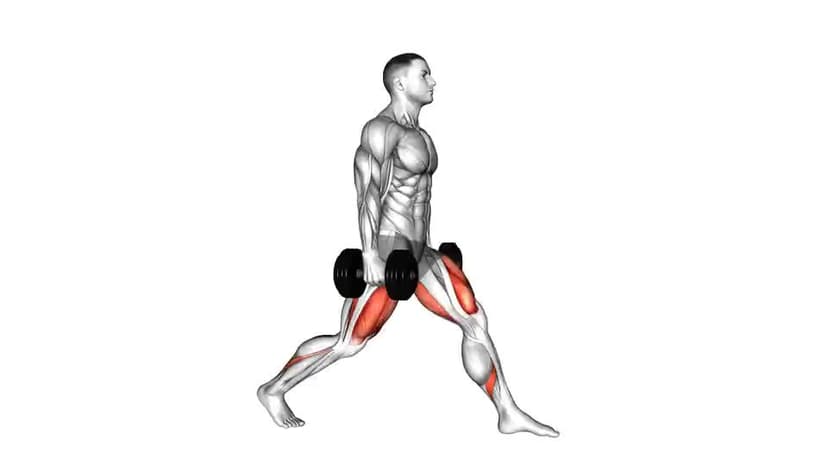Dumbbell Static Lunge - Video Guide | Lyfta